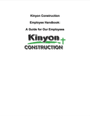 Construction Company Employee Handbook - Free Download (Word or PDF)
